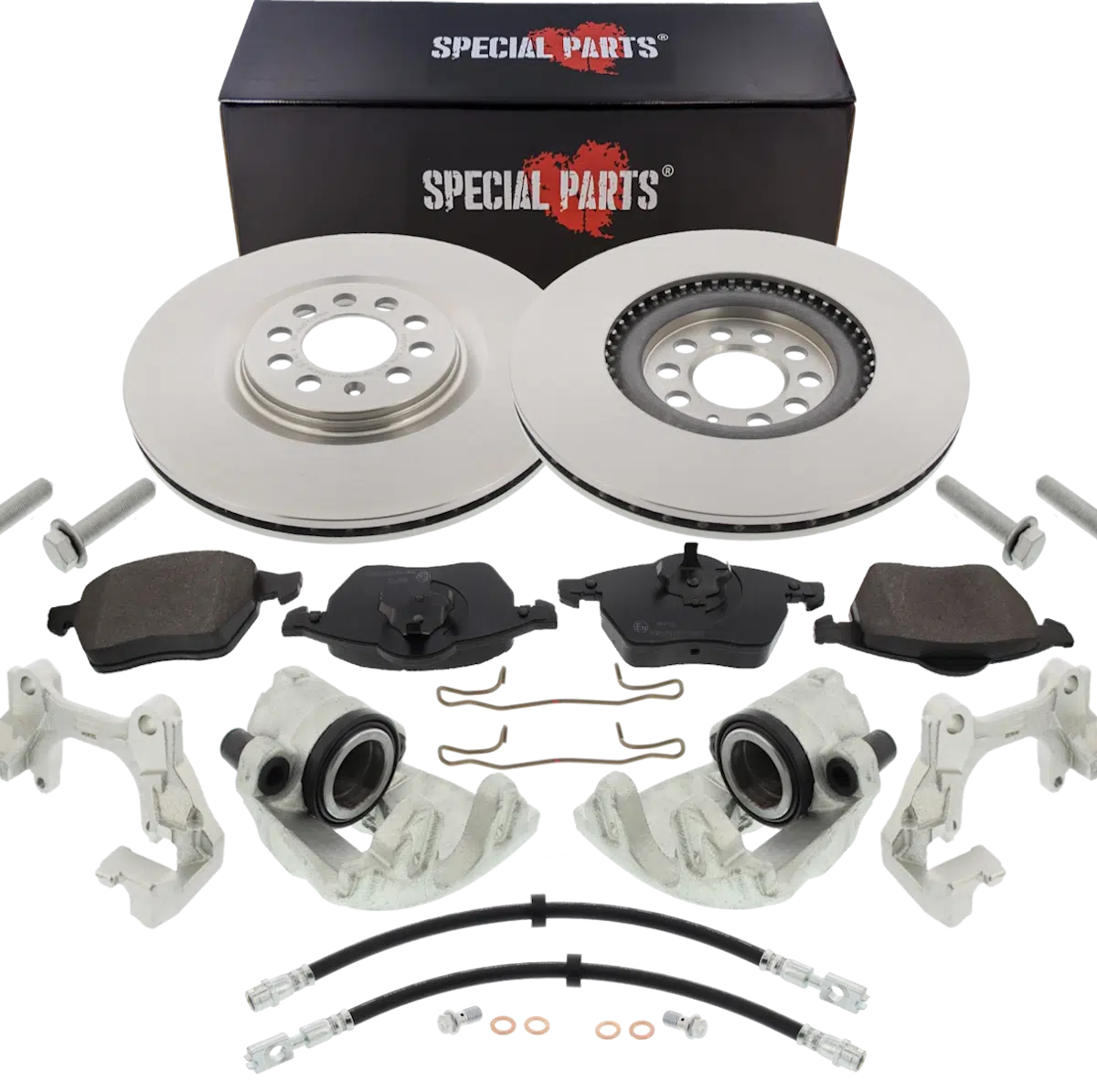Wheel hub conversion kit, Front Axle - No ABS , VW Golf 2, 3 to 5x100 ...
