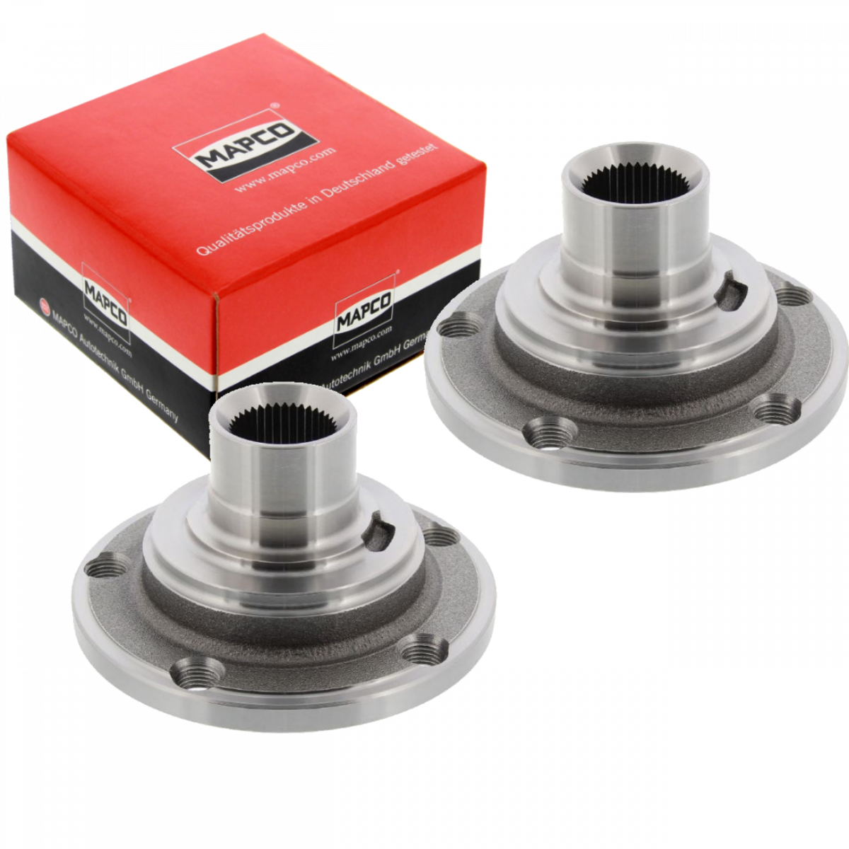 Wheel hub conversion kit, front + rear, Audi 80 to 5x112, front = 75mm ...